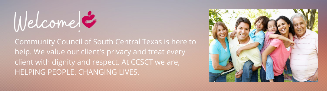 welcome banner - Community Council of South Central Texas